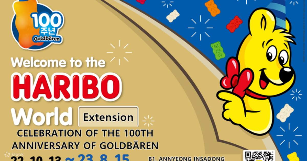 [Klook] Билет на 100 лет со дня рождения Seoul Insadong HARIBO Goldbaren - Klook Россия